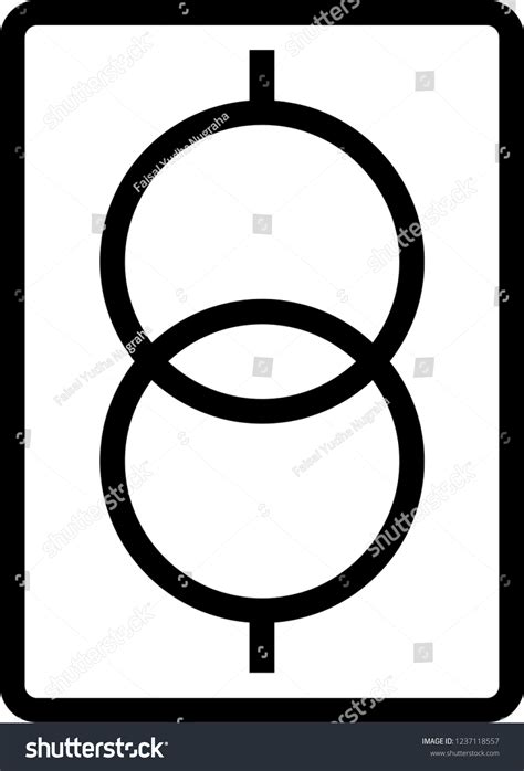 Electrical Symbol Icon Transformer Stock Vector Royalty Free 1237118557 Shutterstock