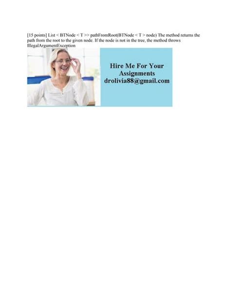 15 Points List Btnode T Pathfromrootbtnode T Node The Metpdf