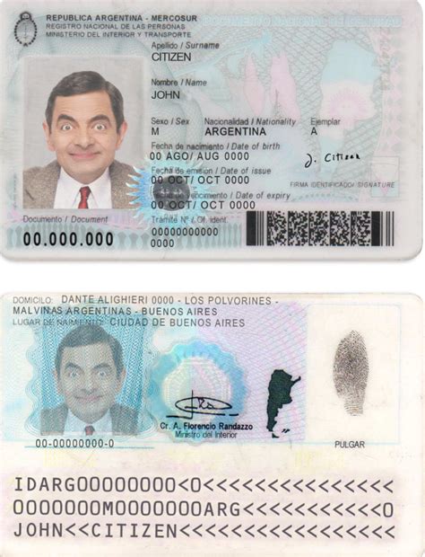 Argentina Id Card Template In Psd Format Fully Editable With All