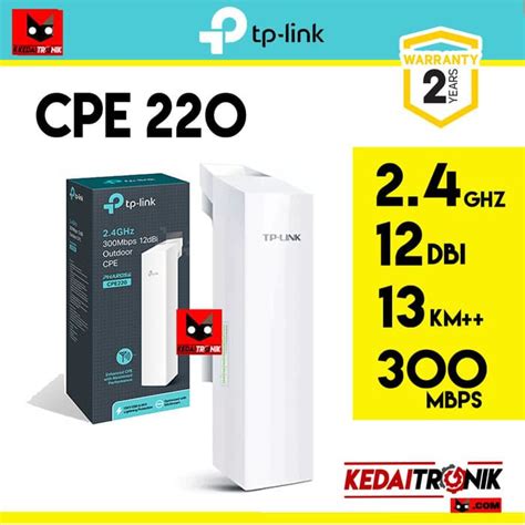 Jual TP LINK CPE220 2 4GHz Outdoor Access Point CPE 220 TPLINK Long Range Shopee Indonesia