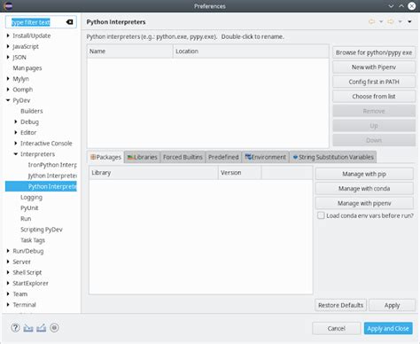 Pydevでpipenvを使う P Q