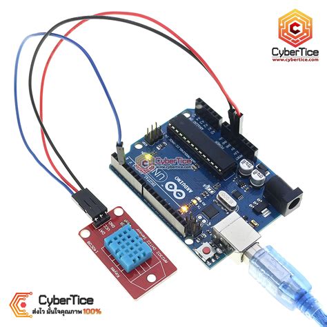 สอนใช้งาน Arduino Dht11 เซ็นเซอร์วัดอุณหภูมิและความชื้น พร้อม Pcb สีแดง ขาย Arduino อุปกรณ์