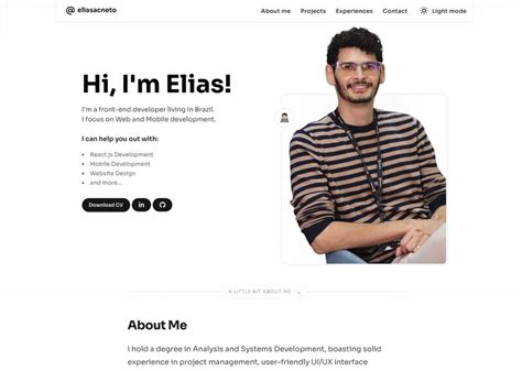 Webdevelopment Astrojs Tailwindcss Portfolio Astroframework Elias A C Neto