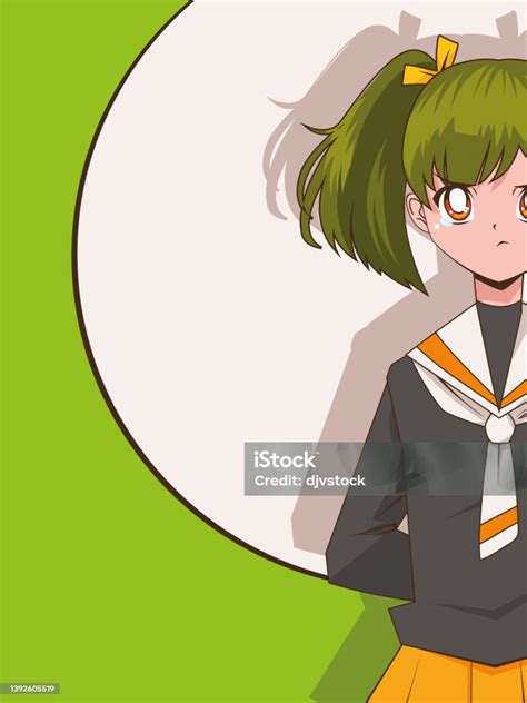 화가 난 애니메이션 소녀 만화 스타일에 대한 스톡 벡터 아트 및 기타 이미지 만화 스타일 소녀 등장인물 Istock