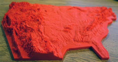 Free 3d File United States Topographic Map・3d Printable Design To