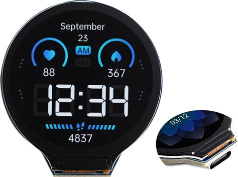 Amazon Com ESP32 S3 Development Board With 1 28inch Round LCD IPS 240240 Resolution 32 Bit LX7