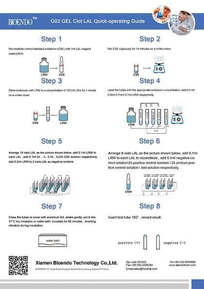 Bioendo Limulus Amebocyte Lysate Assay Lal Reagent Single Test Vial Gel Clot Method