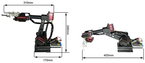 Probots Diy Robot Arm Kit 6 Dof With Controller And Mg996r Metal Servo Motor Claw Buy Online India