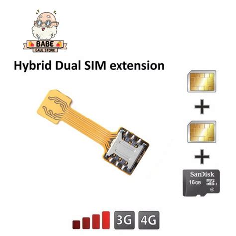 Jual Flexible Adapter Hybrid Dual Sim Card Nano Converter Extension Simcard Jakarta Pusat