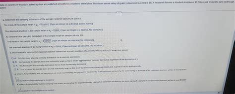 Solved A Determine The Sampling Distribution Of The Sample Chegg