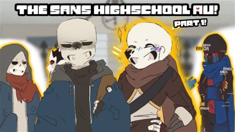 Ask The Sans Highschool Au Undertale Au Comic Dub Youtube