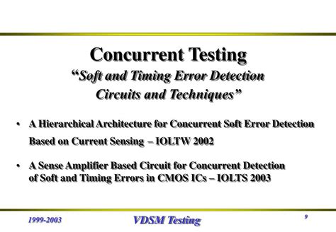Ppt Testing Solutions For Very Deep Sub Micron Cmos Technologies Powerpoint Presentation Id