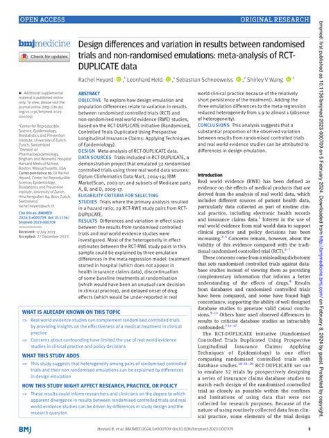 Pdf Design Differences And Variation In Results Between Randomised