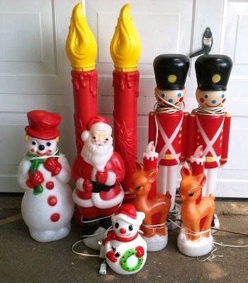 Retro Blow Mold Decorations Vintage Christmas Vintage Christmas