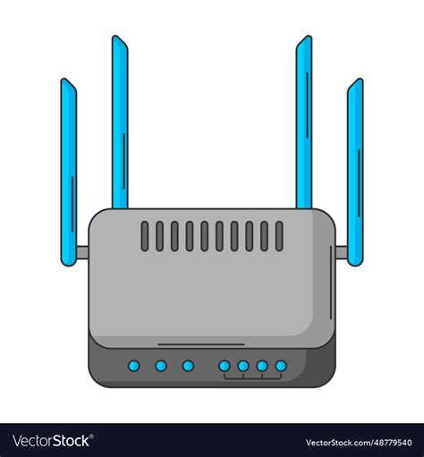 Wifi Router Computer Equipment Royalty Free Vector Image