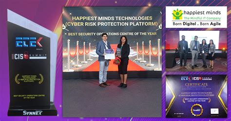 Happiest Minds Crpp Solution Wins ‘best Security Operation Centre Of The Year At The Ciso