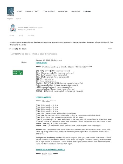 Lumion Tips Pdf 3 D Modeling Adobe Photoshop