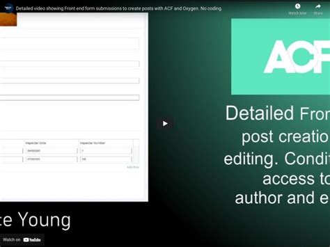 Detailed Video Showing Front End Form Submissions To Create Posts With