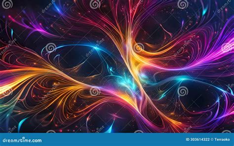 Digital Abstract Background Of Technological Processes Neural Networks And Artificial