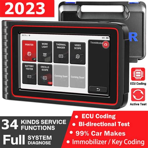 With All Sets Of AdaptersTHINKCAR Thinktool ECU Coding OBD2 Scanner Full System Diagnostic
