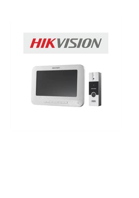 Hikvision Ds Kis204 Video Door Phone At ₹ 6200piece Hikvision Video