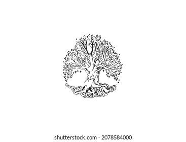 Tree Logo Design Vector Art Stock Vector Royalty Free Shutterstock