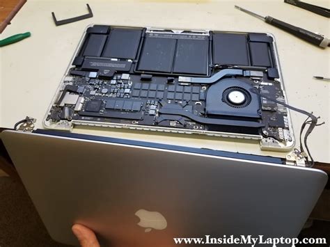 Macbook Pro Retina Fixing No Video Issue By Replacing Display Cable Inside My Laptop