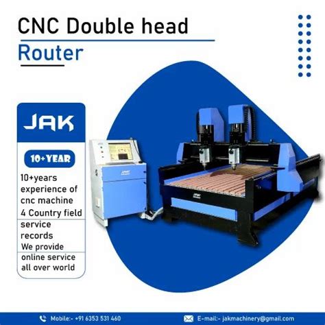 Double Head Cnc Router Machine 4 5 Kw At ₹ 735000 In Surat Id 2853039783833