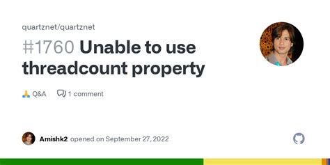 unable to use threadcount property · quartznet quartznet · discussion