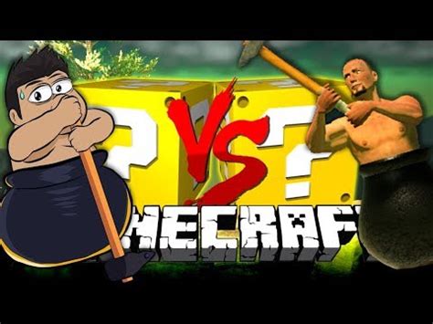 I M Naked In A Pot Getting Over It Lucky Blocks In Minecraft Youtube