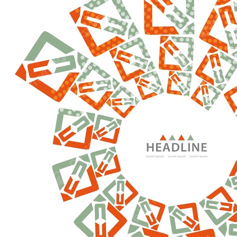 Brochure Header Layout Template Modern Pattern Media Vector Modern