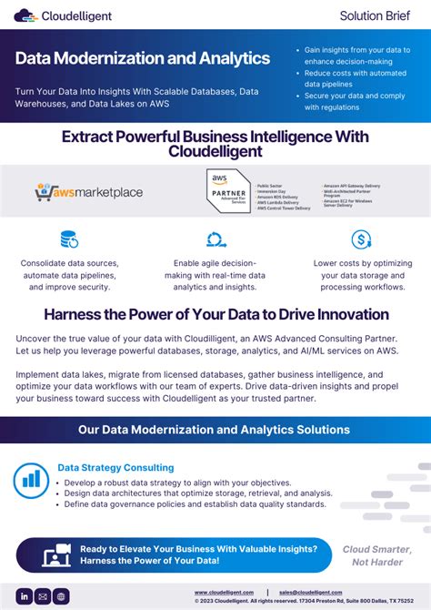 Data Modernization And Analytics Cloud Migration Cloudelligent