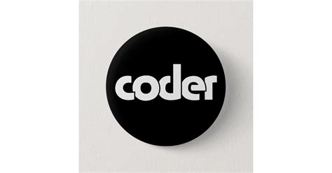 Coder Button Zazzle