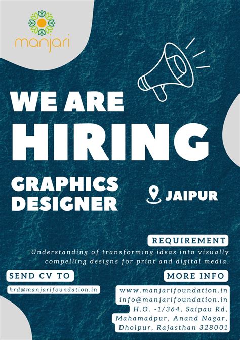 Manjari Foundation On Linkedin Graphicdesigner Designjobs