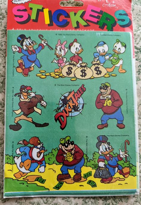 Vintage Stickers Peanuts Dilbert Mickey And Friends Etsy