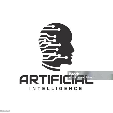 인공 지능 및 인간의 얼굴 기호 템플릿 그리드 전자 회로 및 통신 벡터 디자인 기술 일러스트 레이 션 벡터 일러스트 레이 션 0명에 대한 스톡 벡터 아트 및 기타 이미지