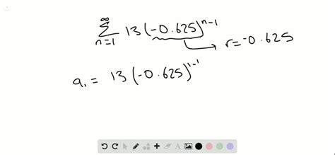 use the properties of geometric series to find th…