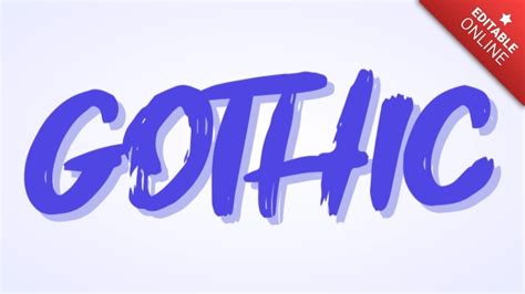 Gothic Font Text Effect Generator