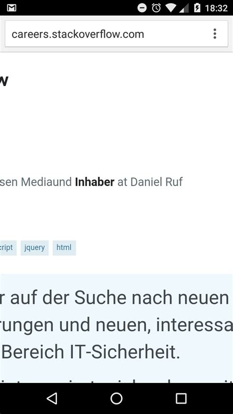 Missing Whitespace Between Positionjob And And Meta Stack Overflow