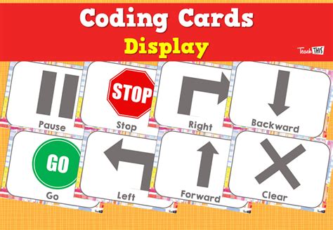 Coding Cards Display Teacher Resources And Classroom Games Teach This