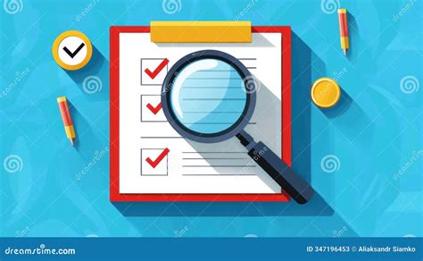 Audit Icon Featuring Magnifying Glass And Checklist In Flat Vector