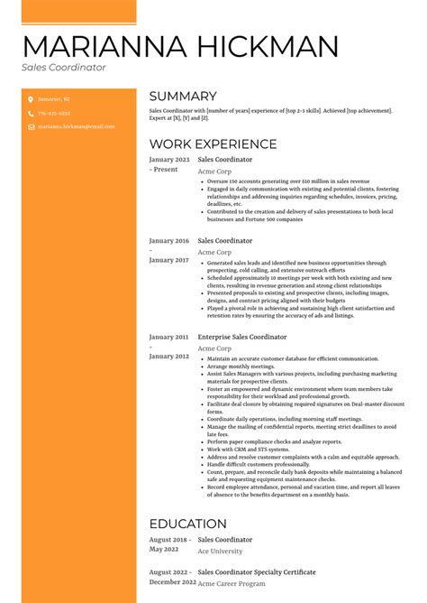 Sales Resume Objective Examples