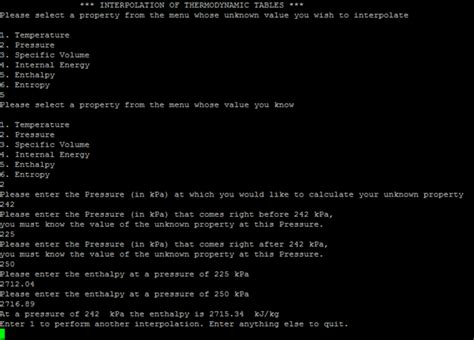 Interpolation Of Thermodynamic Tables Ahmed Chowdhury