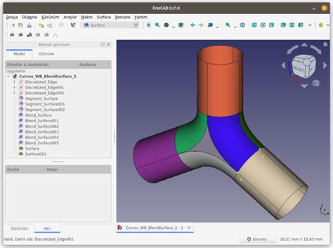 curves workbench blendsurface blendsurface komutu iki yüzeyi