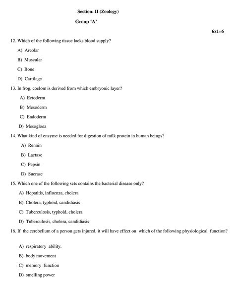 Biology NEB Grade Model Question