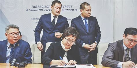 Газрын тосны үйлдвэрийн түүхий тос дамжуулах хоолойн төслийн гэрээг үзэглэв