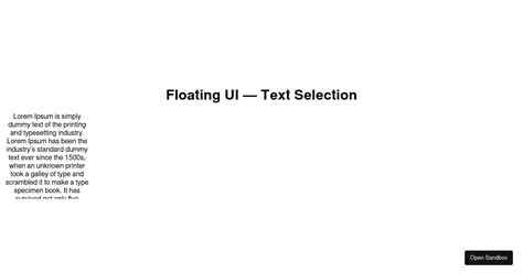 Floating Ui React Range Selection Forked Codesandbox