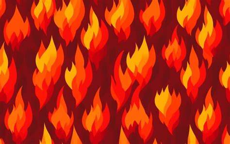 A Fire Pattern With Flames On It Premium Ai Generated Image