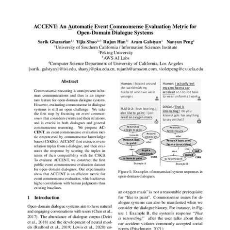 Accent An Automatic Event Commonsense Evaluation Metric For Open