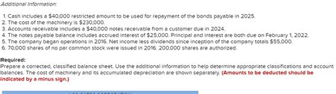 Solved Exercise 3 7 Algo Balance Sheet Preparation Errors